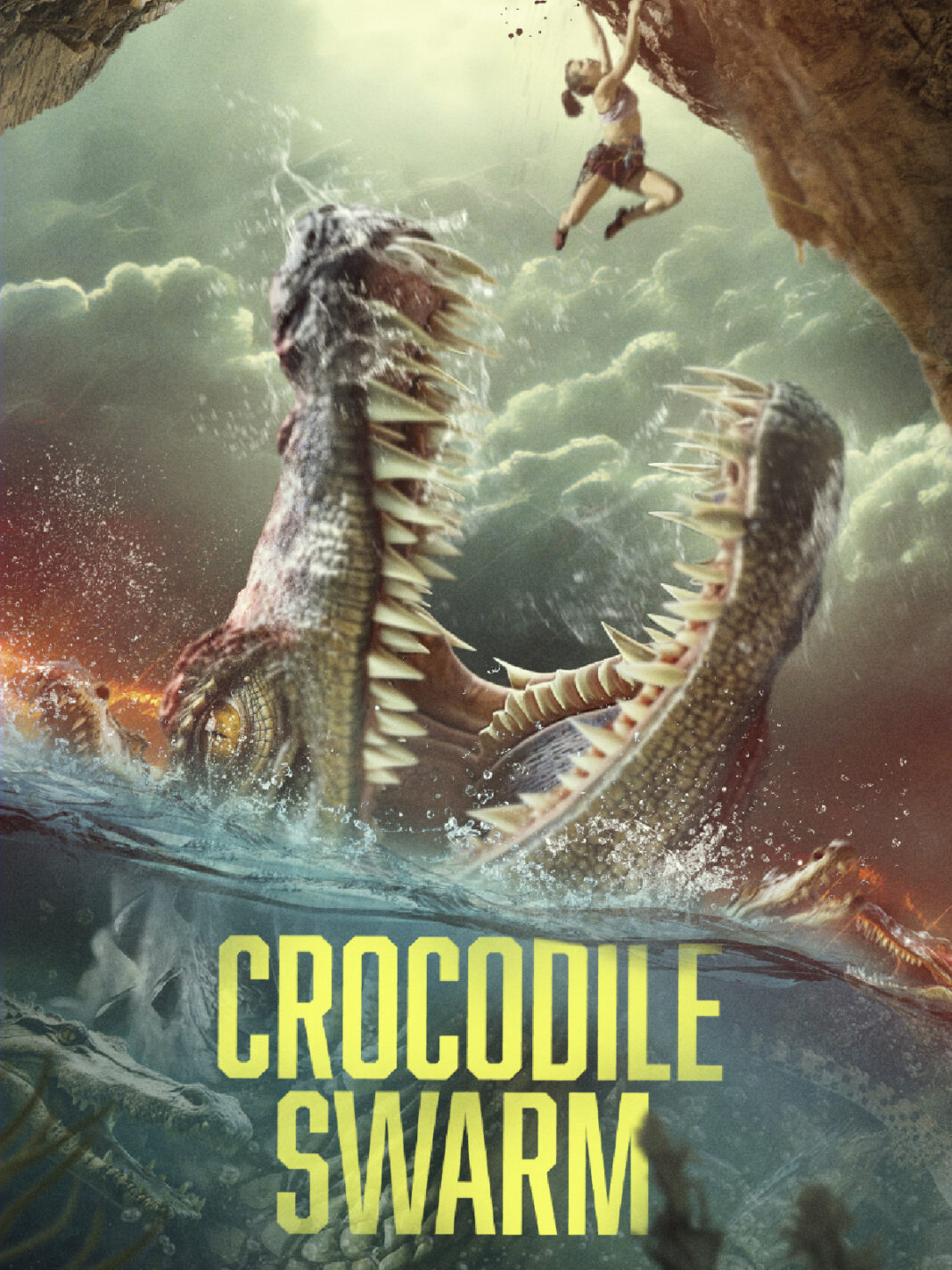Krokodile greifen Höhlenforscher an im Trailer zu "Crocodile Swarm"